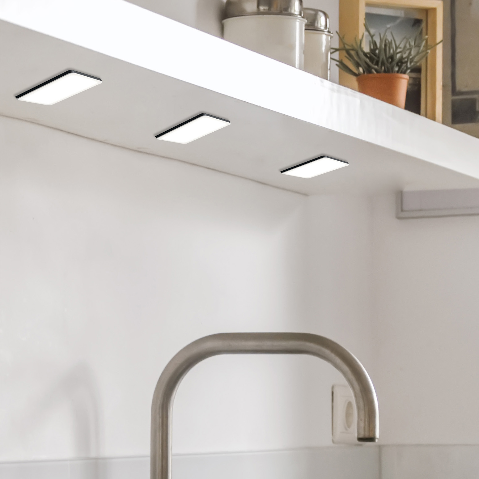 China Mini RECT-Light Cabinet light Ultra-thin mini rectangular panel ...